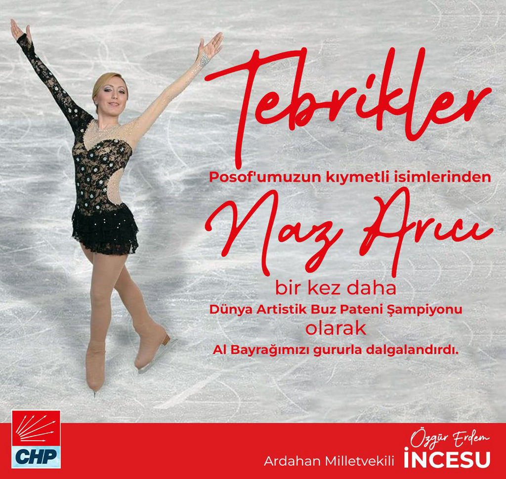ARDAHANLI NAZ ARICI, ARTİSTİK BUZ PATENİNDE DÜNYA ŞAMPİYONU OLDU ...